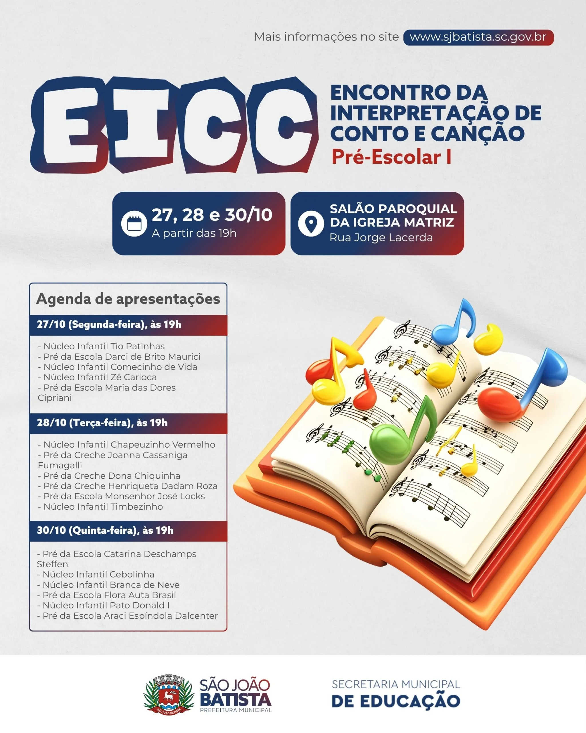 Edição de 2025 do Encontro da Interpretação de Conto e Canção (EICC ...